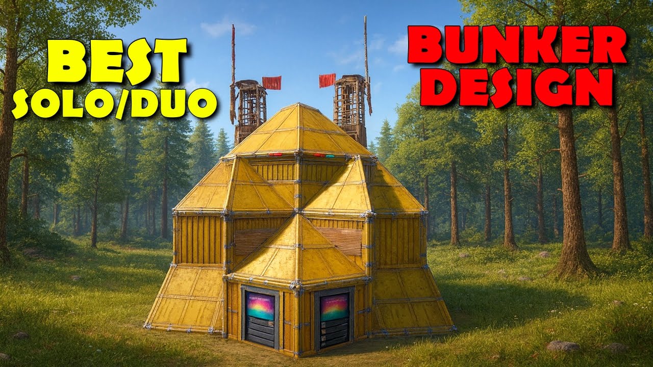 RUST BEST SOLO/DUO BUNKER BASE DESIGN 2026 - YouTube