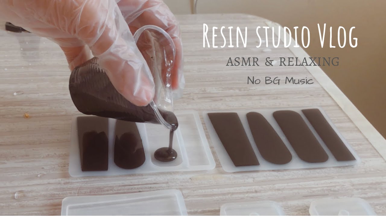ASMR Resin studio VLOG / No BMG /making So Many resin hairclips - YouTube