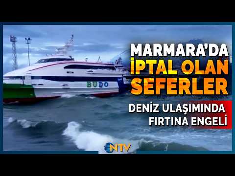 Deniz Ulaşımına Fırtına Engeli | NTV