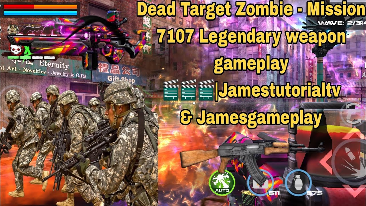 Dead Target Zombie - Mission 7107 Legendary weapon gameplay 🎬🎬🎬 ...