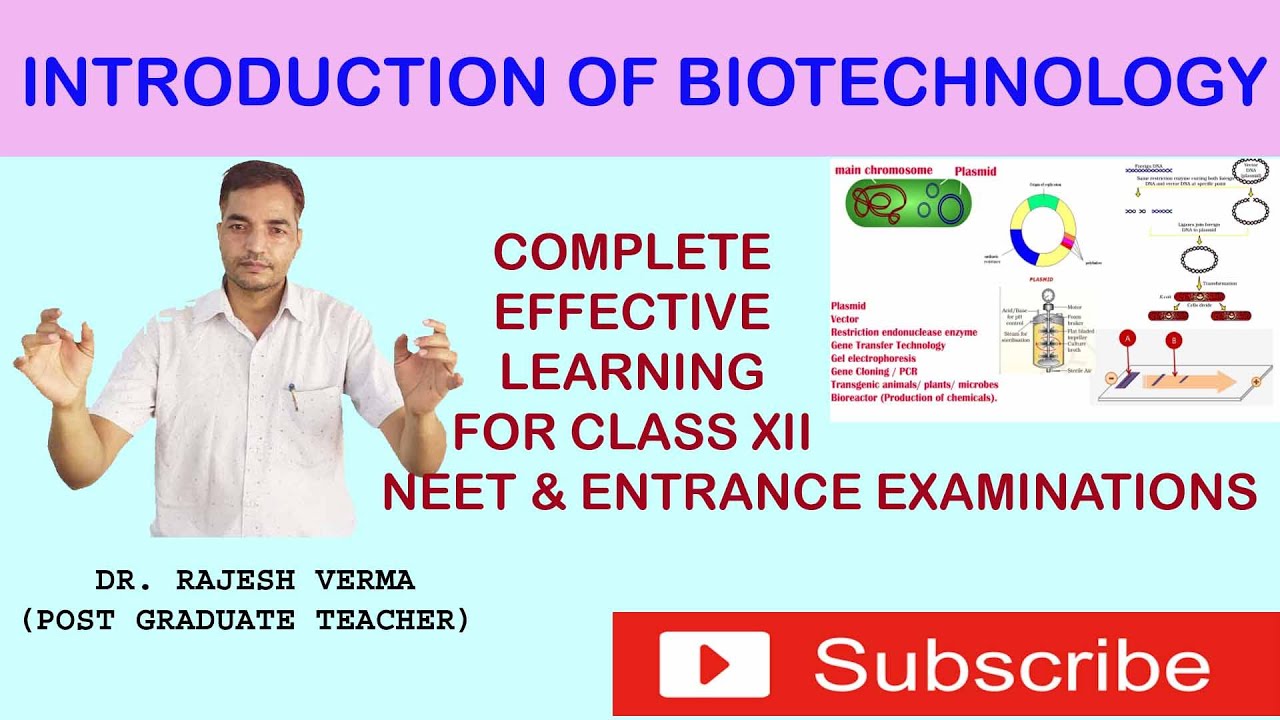 INTRODUCTION OF BIOTECHNOLOGY (BASICS OF BIOTECHNOLOGY) COMPLETE ...