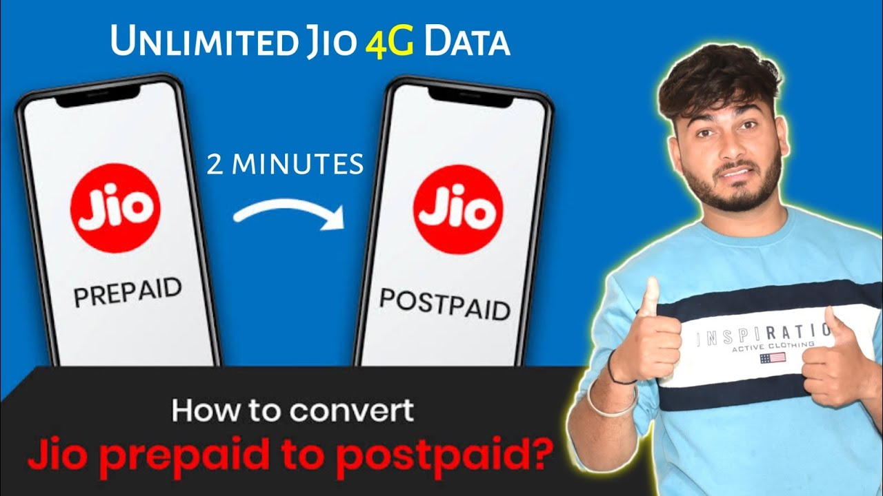 jio sim prepaid to postpaid kaise kare || how to convert jio prepaid to ...