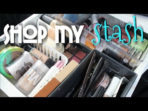 SHOP MY STASH / EVERYDAY MAKEUP DRAWER UPDATE | February 2018 - YouTube