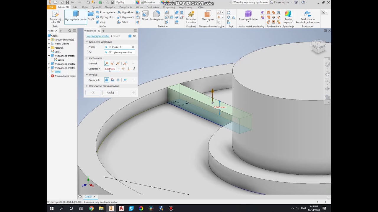 Projecting a Gear wheel in Autodesk Inventor - YouTube