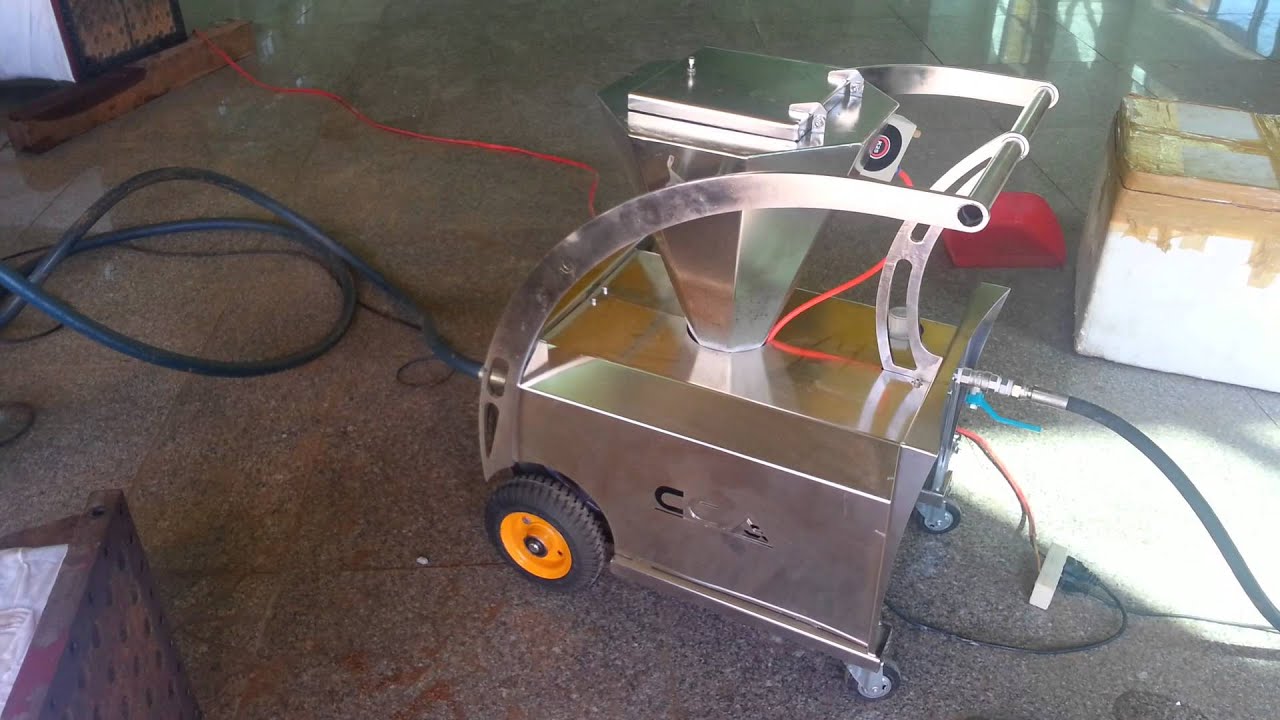 CO2 blasting machine CCA - YouTube