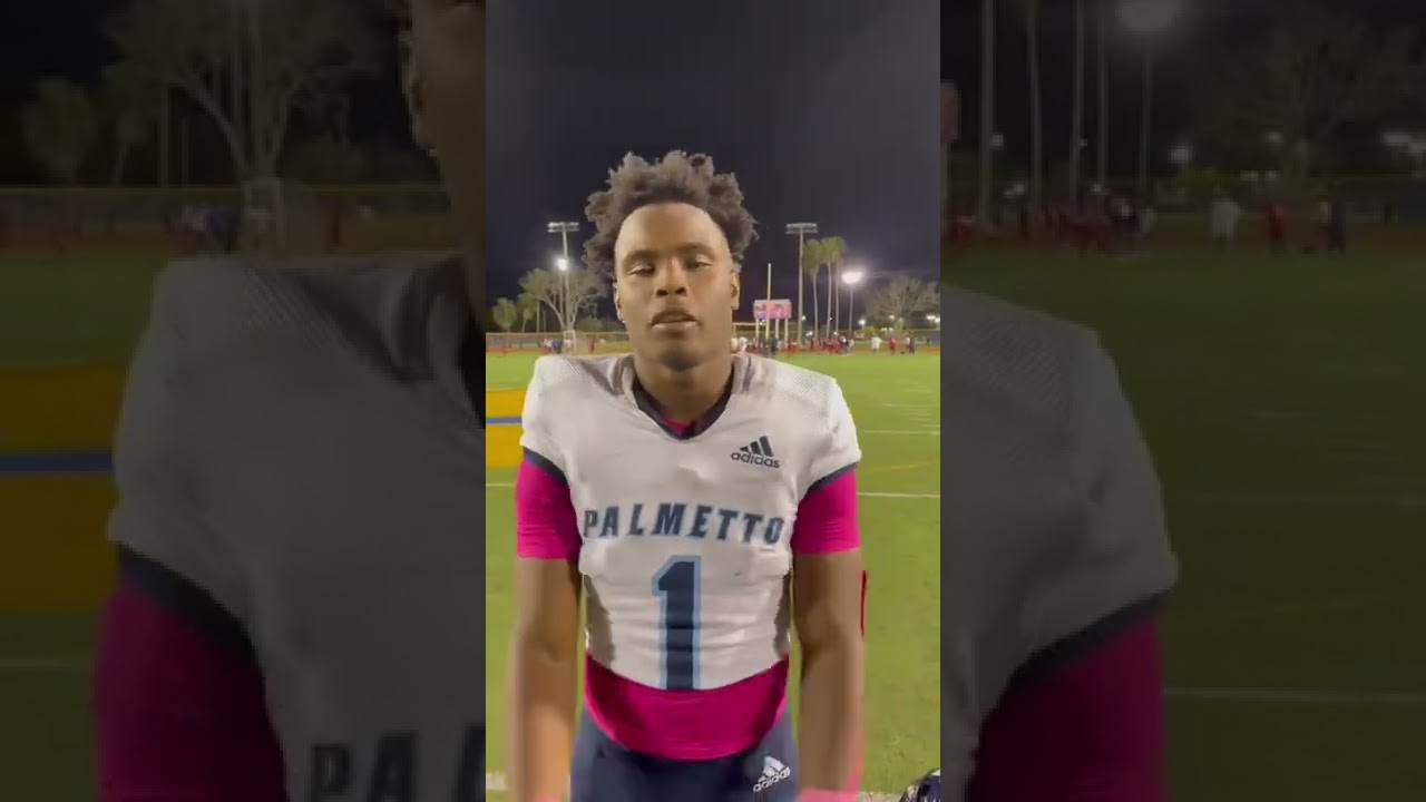 Robby Washington (4 ⭐️ Miami commit) speaks with Geo Milian post game ...