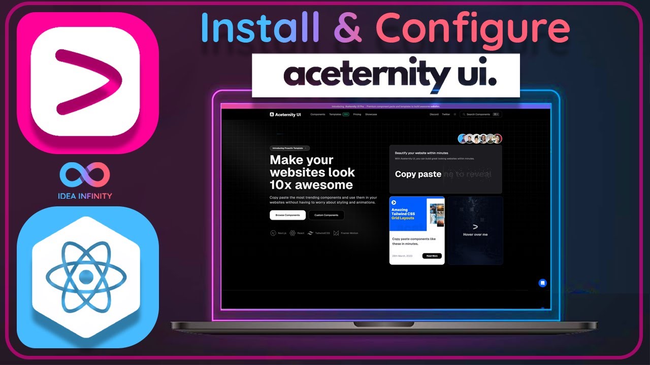How to Install & Configure ACETERNOITY UI FOR REACT: Step-by-Step ...