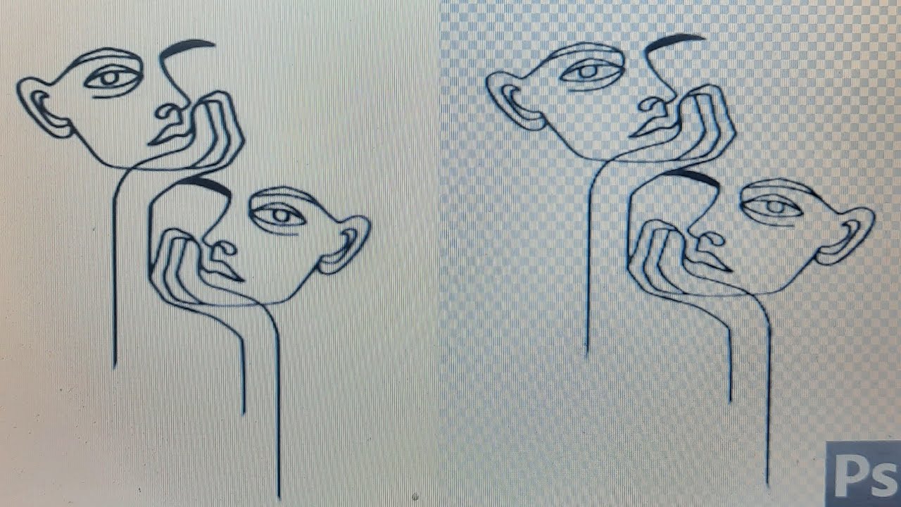 How To Remove White Background From Lineart Using Photoshop YouTube How To Remove White Background From Lineart Using Photoshop YouTube