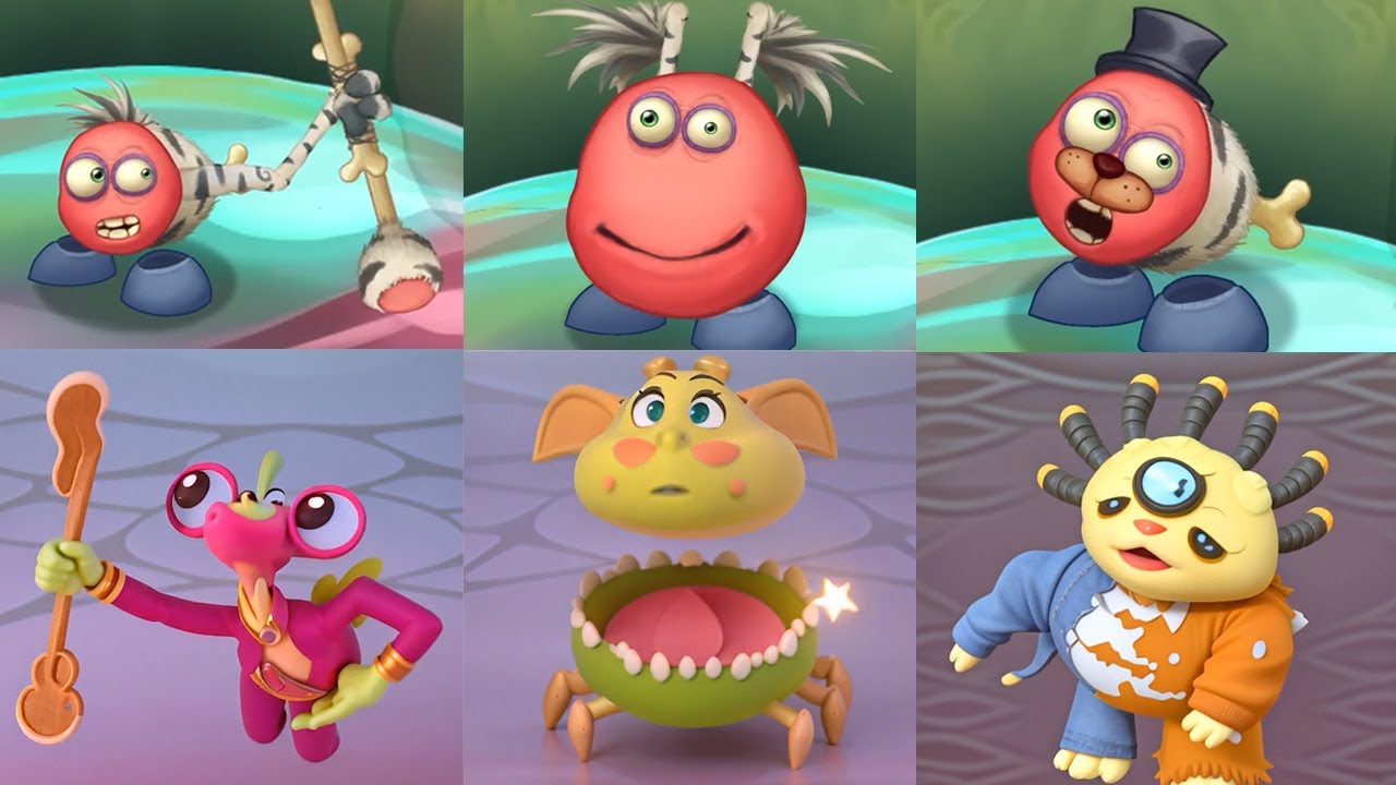 ALL Ethereal Workshop Original in 3D Ai VS Raw Zebra ~ My Singing Monsters - YouTube
