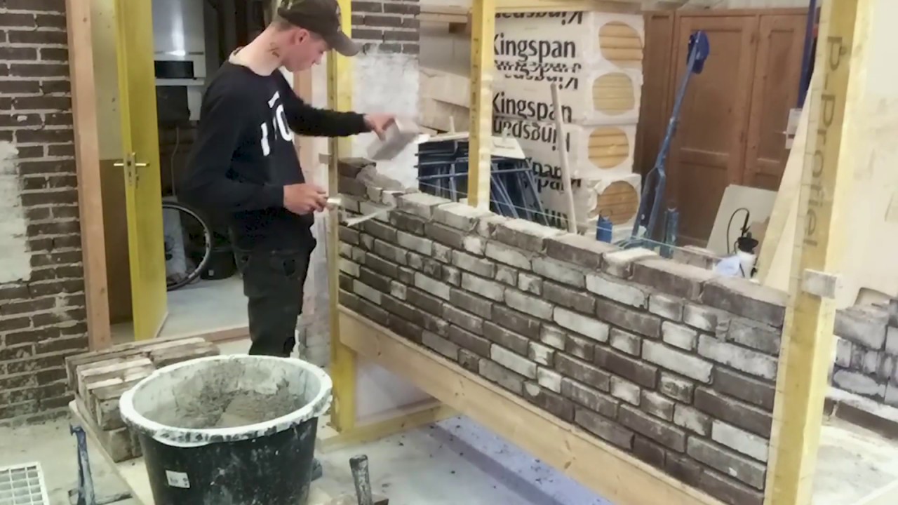 TIMELAPSE MUUR METSELEN | #timelapsetuesday - YouTube