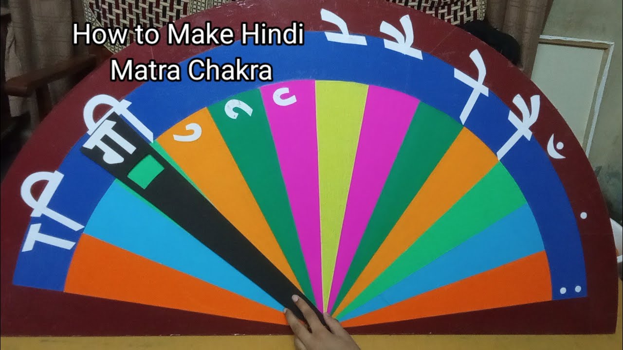 Hindi matra chakra || working model of Hindi || Hindi TLM working model ...