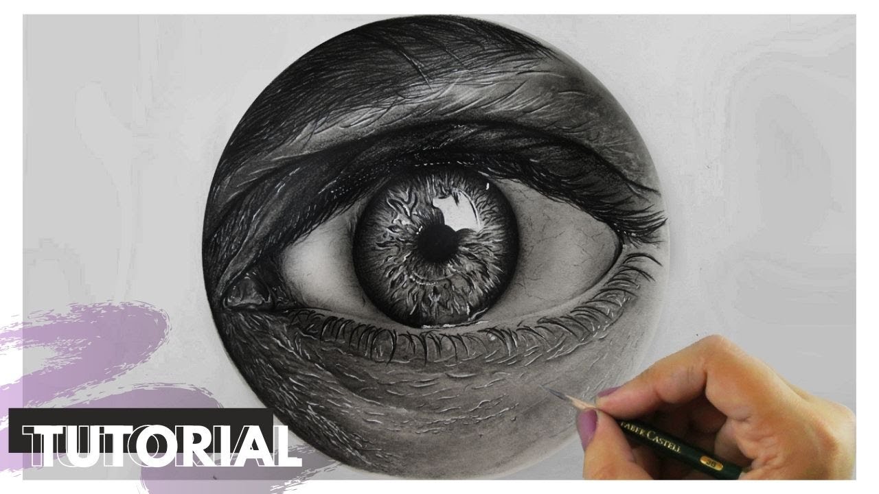 How to Draw a Hyper Realistic Male Eye | STEP BY STEP TUTORIAL - YouTube