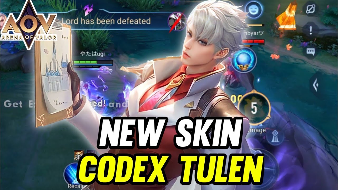 New Skin Tulen Codex Gameplay - Arena of valor - YouTube