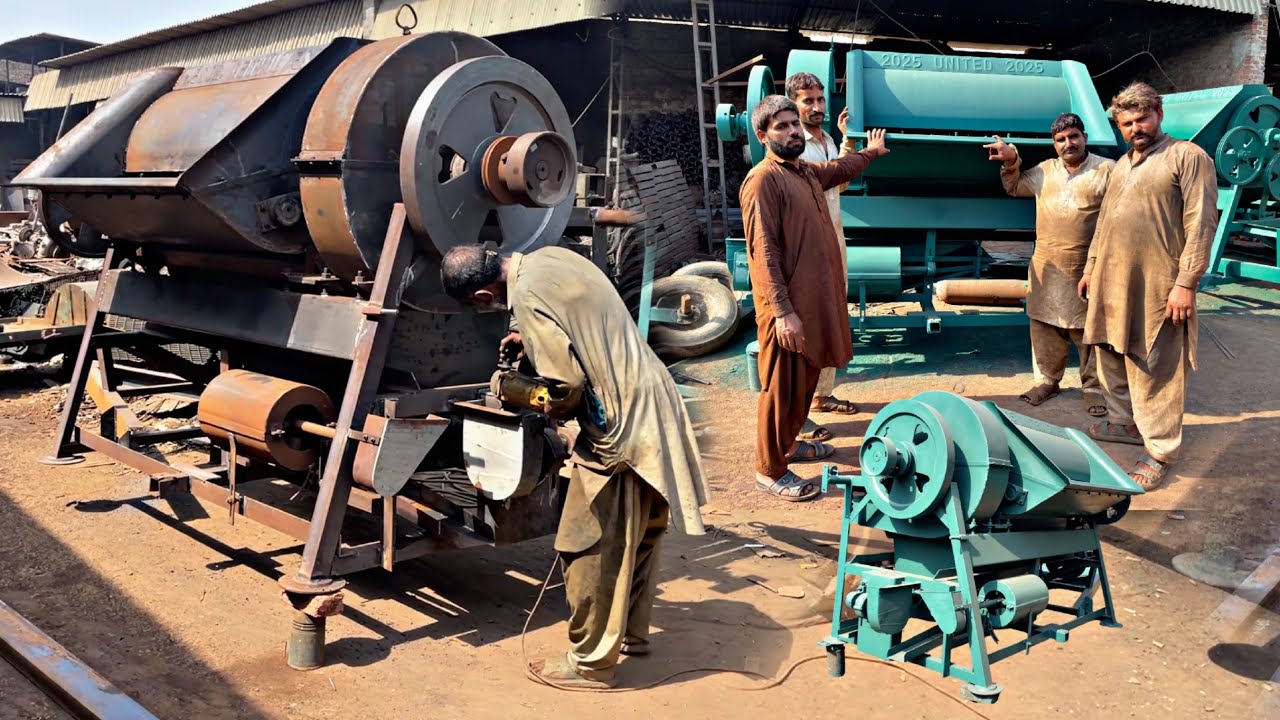 Making Process of Thresher Machine " Manufacturing of Thresher Machine ...