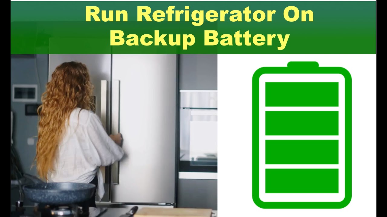 How long can I run my refrigerator on a solar power battery? - YouTube