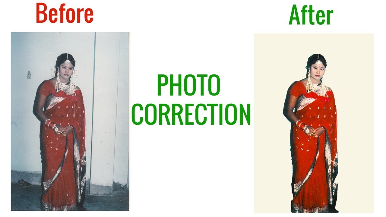 Photo Correction | Image reform | repair - YouTube