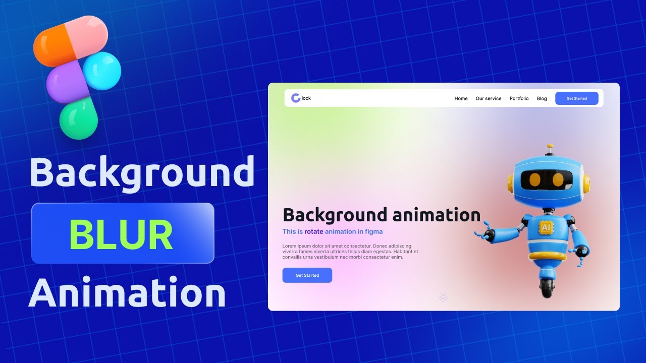 Background blur moving animation in figma Blur particals ui background ...