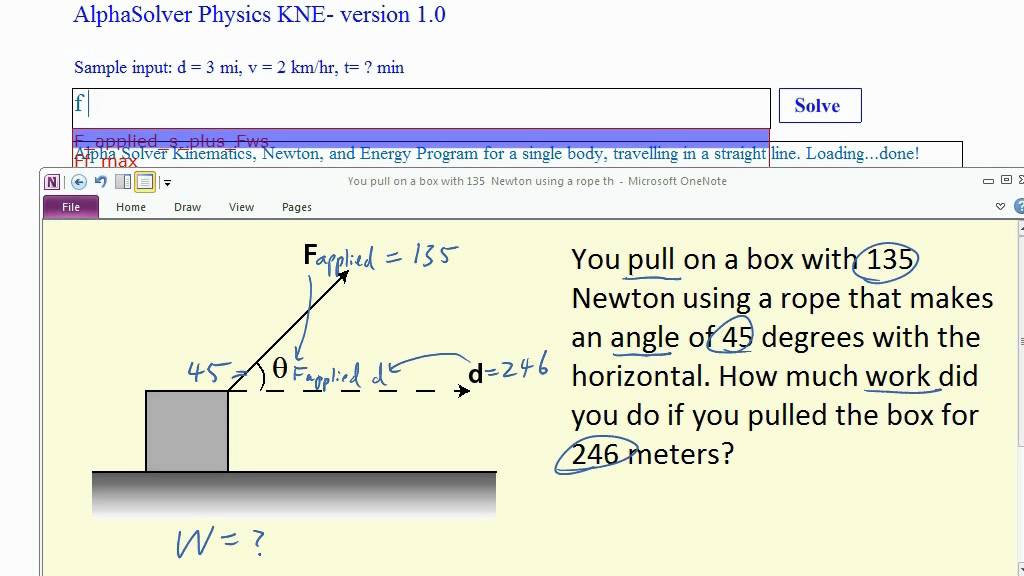 How to solve pulling crate problems in physics - YouTube
