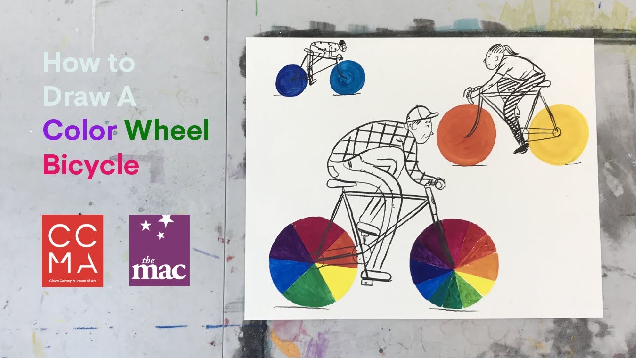 How to Draw Color Wheel Bicycles - YouTube