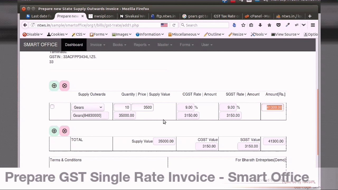 Prepare GST bill in less than 2 minutes | GST Demo Invoice - YouTube