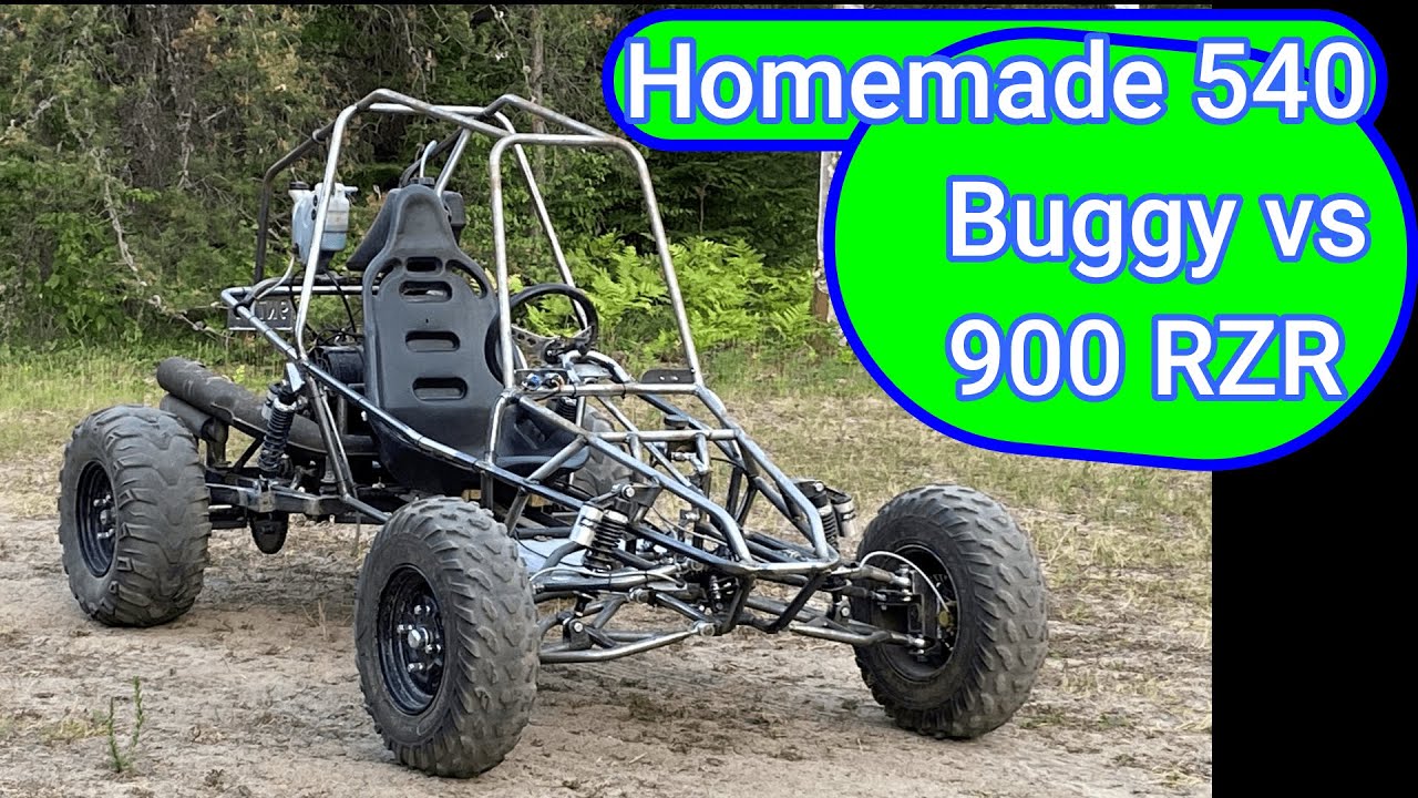Homemade 540 Buggy vs 900 RZR (2 stroke power) #builtnotbought - YouTube