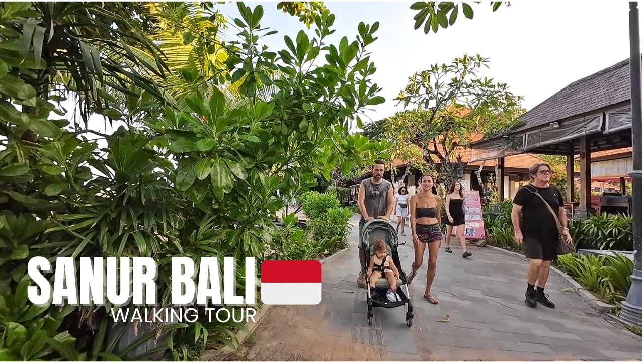 Bali Walking Update | Relaxing Afternoon Walk At SANUR Bali Beachfront ...