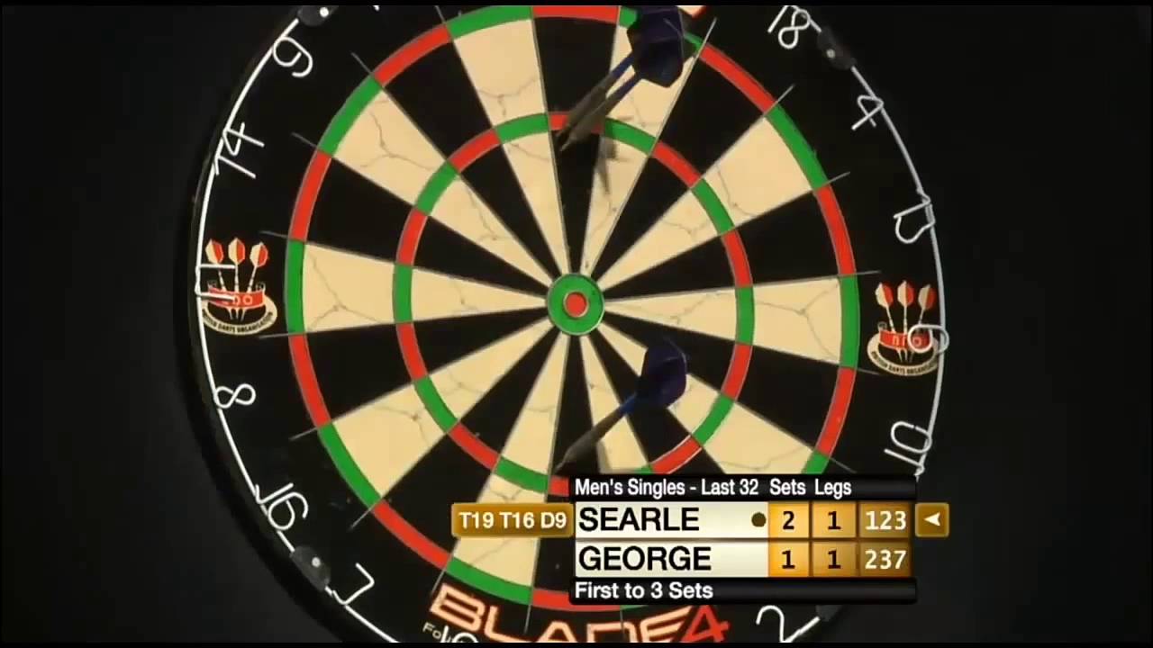 Ryan Searle vs Richie George Missed Double 10 - YouTube