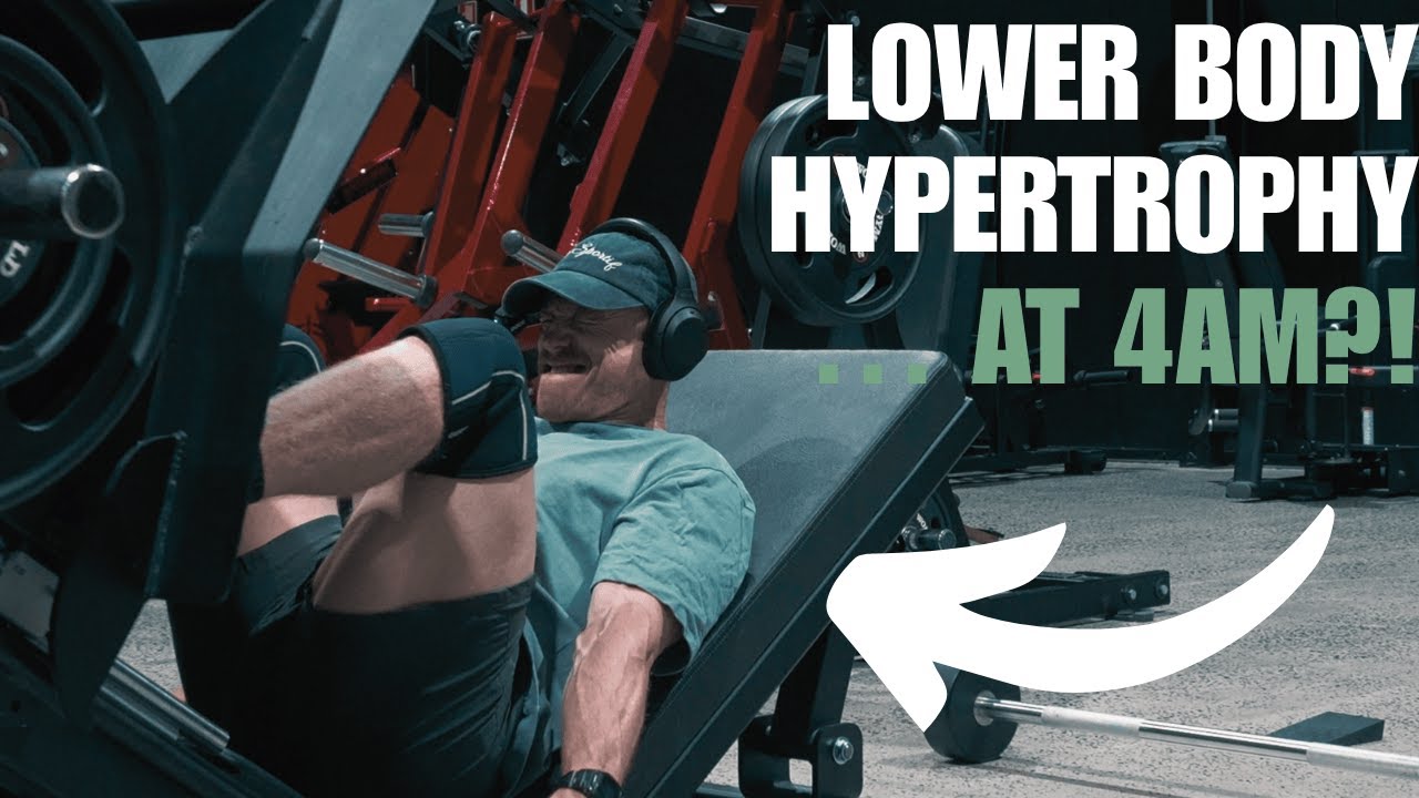 Lower Body Hypertrophy | 4AM Cut Phase Leg Day - YouTube