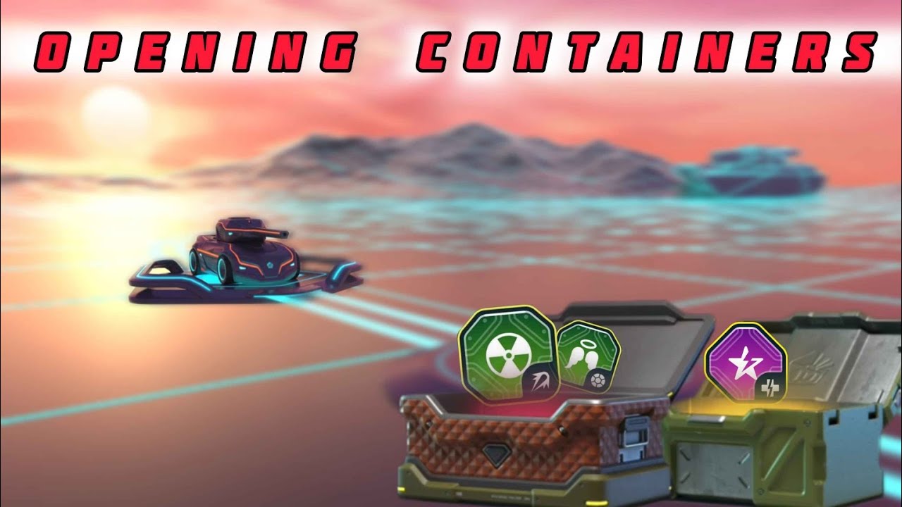 Tanki Online - Mini Game «CyberTank 2024» | Opening Containers # ...