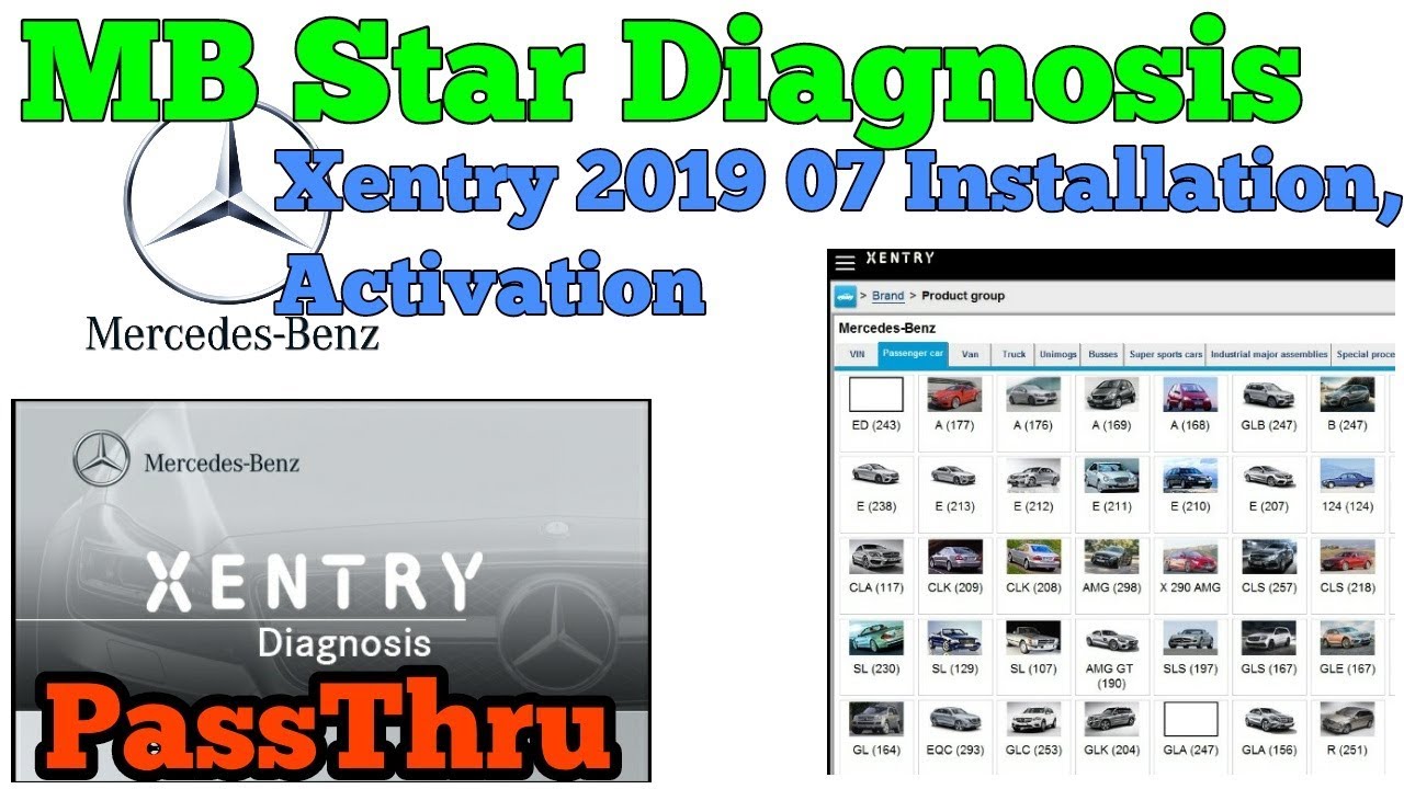 Mercedes Benz MB Star Xentry 2019 07 PassThru Installation of Software ...