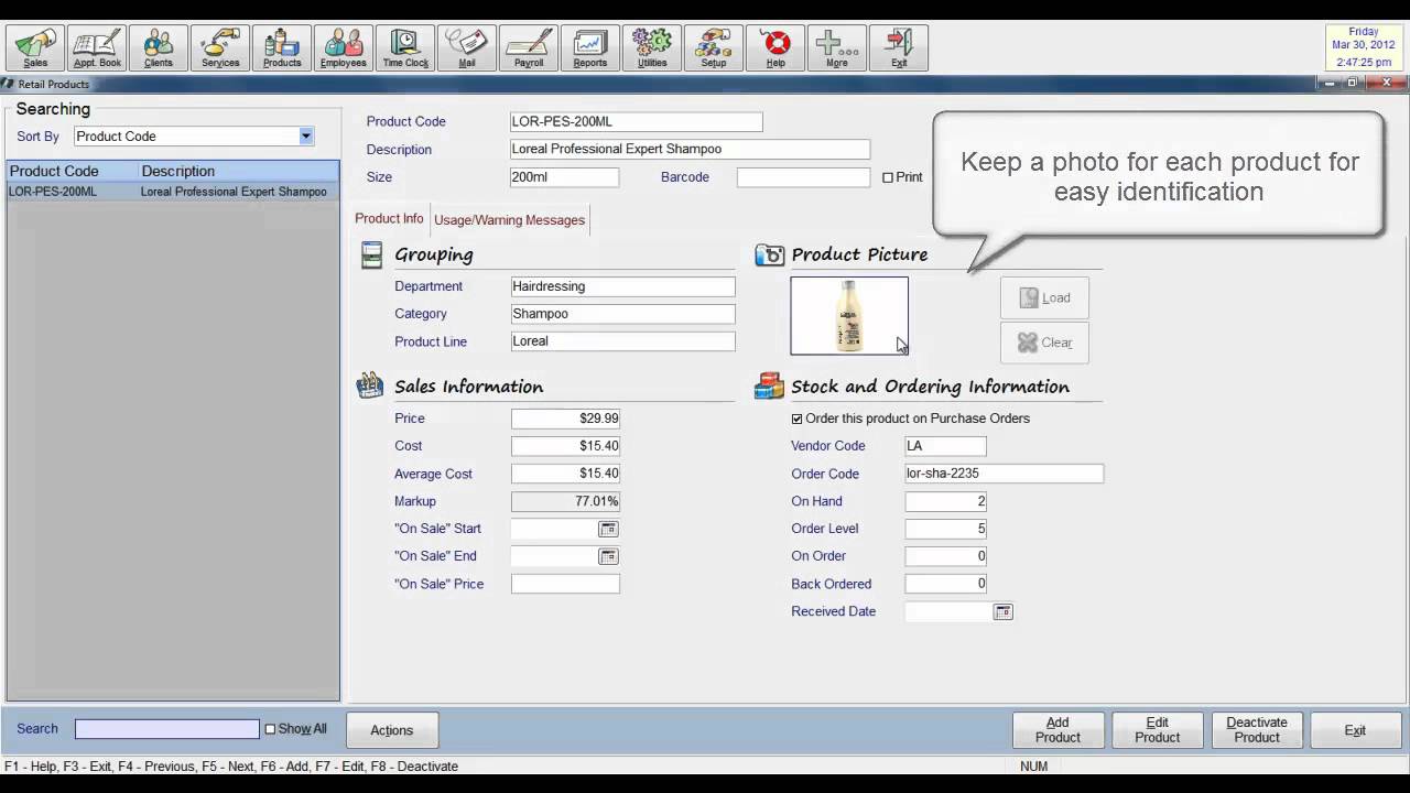 Insight Salon Software - Product Inventory Feature - YouTube