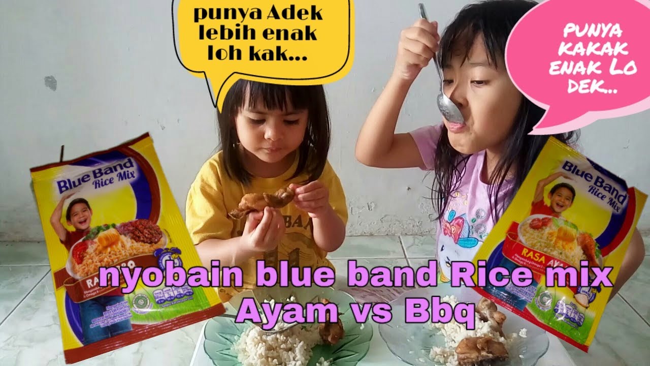 Nyobain blue band Rice mix, rasa Ayam vs BBQ (yang mana lebih enak ...