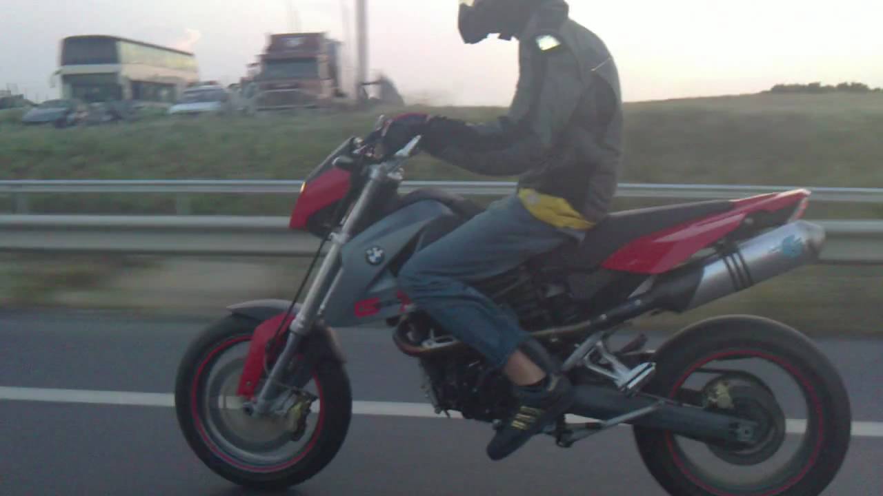 bmw g650 x moto leovince exhaust - YouTube