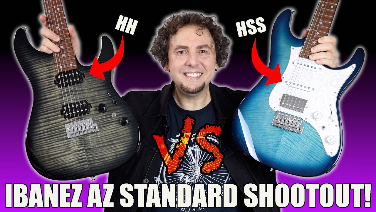 Ibanez AZ Standard Shootout | Should you buy the HSS or the HH model ...