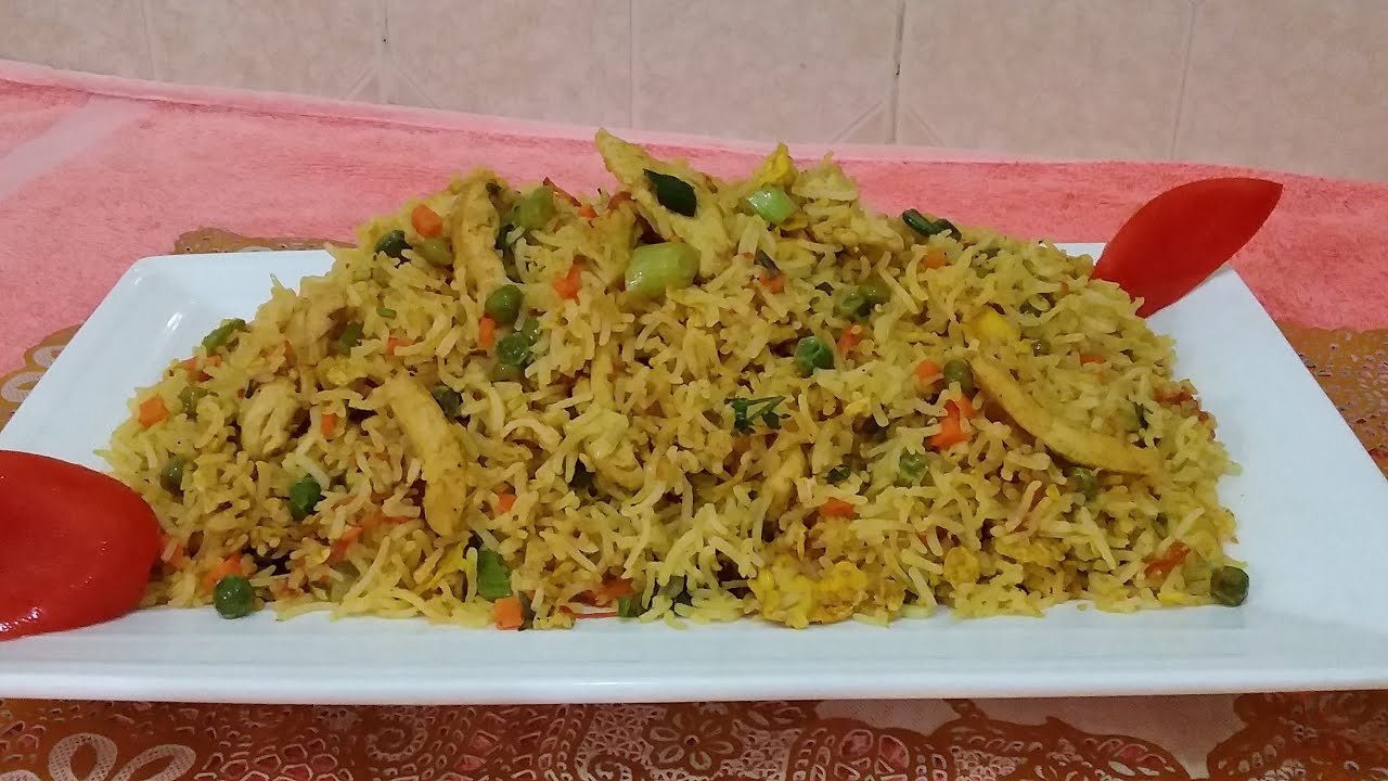 Asian Chicken Fried Rice (Eid Special 2020) Recipe by Man o salwa - YouTube