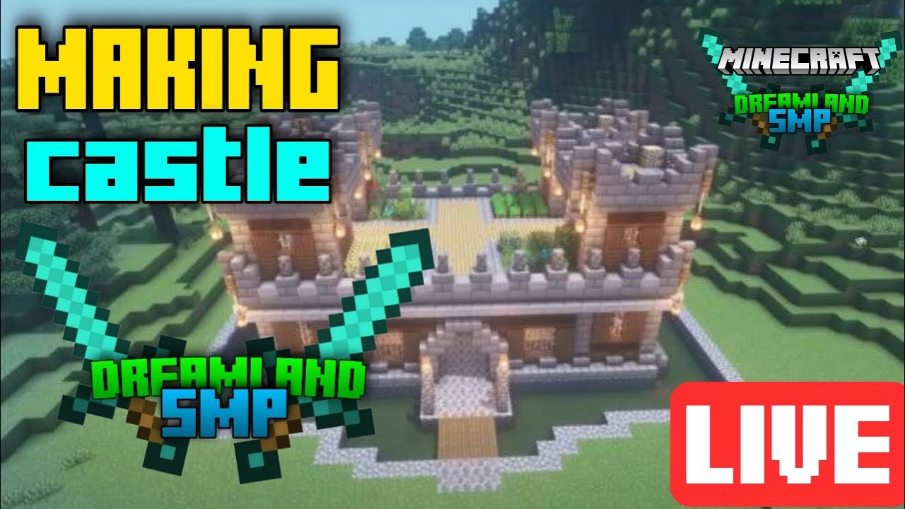 Making AJJUBHAI CASTLE In Dreamland Smp ||Minecraft|| - YouTube