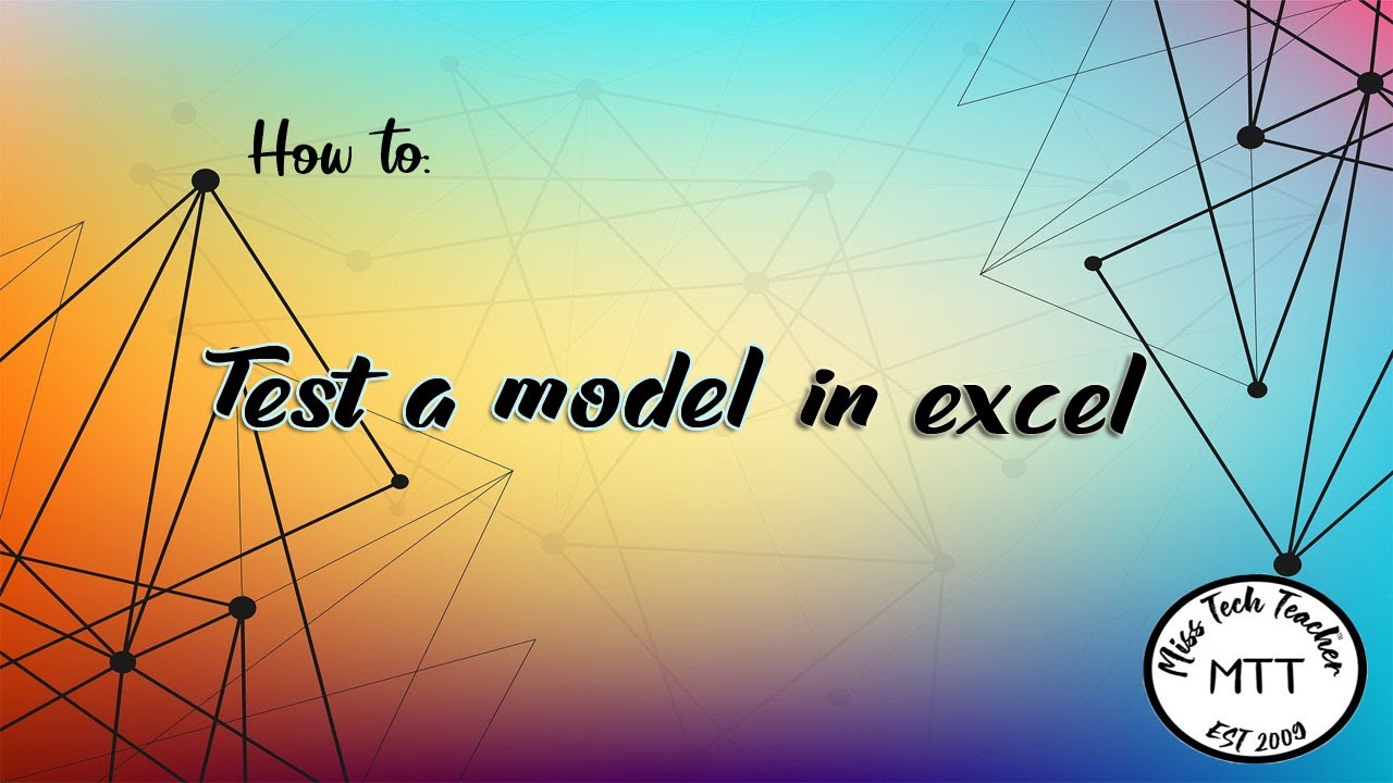 IGCSE ICT (0417) Testing a model in spreadsheets (Excel) - YouTube