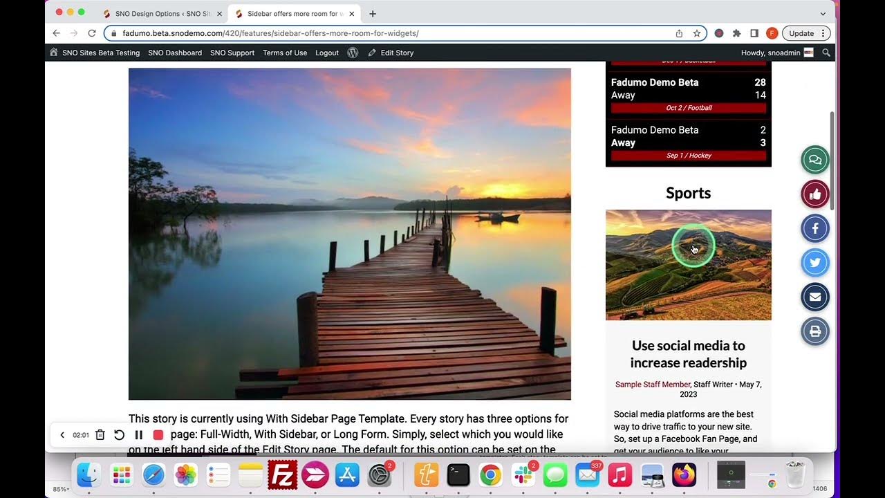 Custom Sidebars - YouTube