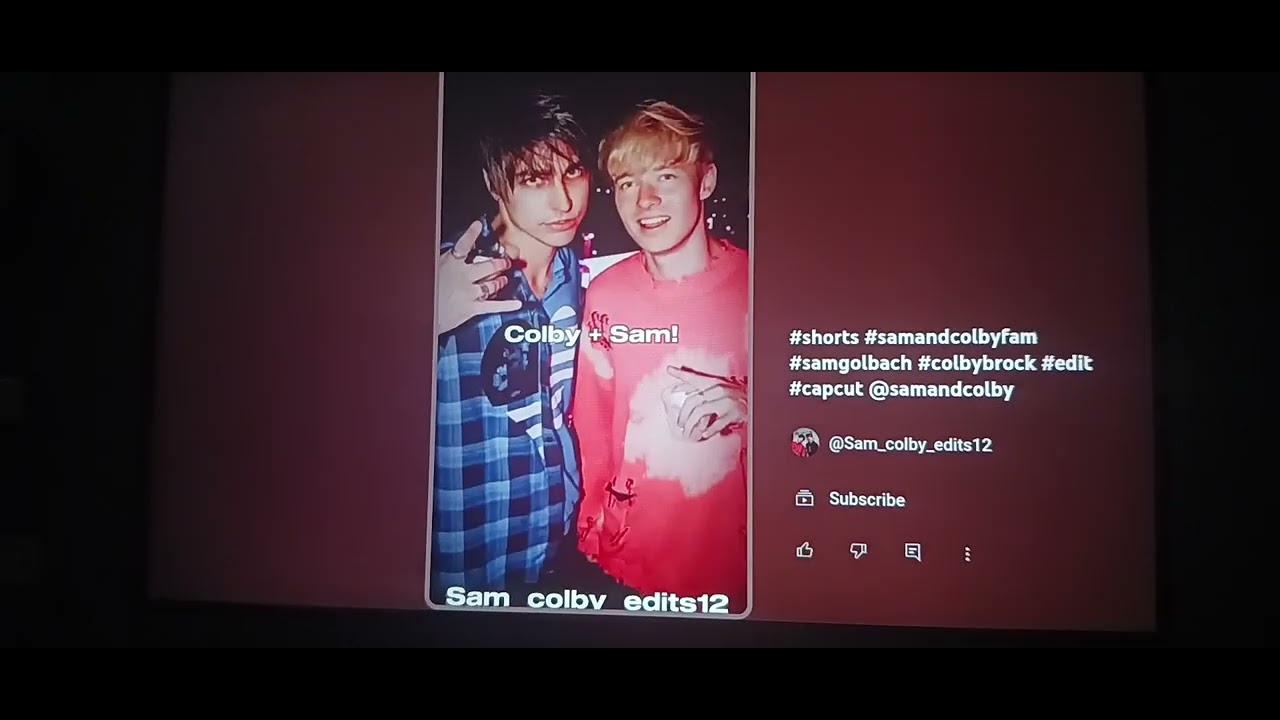 I love you Sam and colby👻👻👻👻🖤🖤🖤🖤👹👹👹👹👹 - YouTube