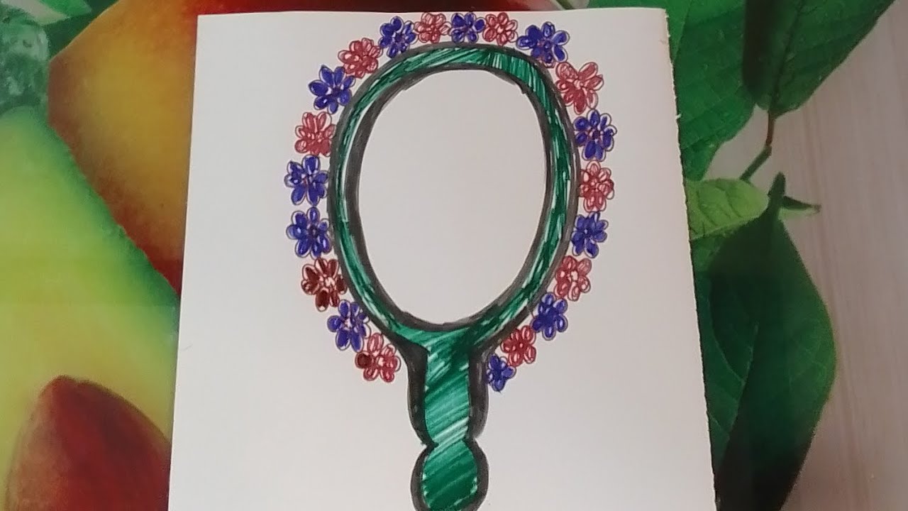 mirror drawing for kids #mirror drawing/how to draw a mirror - YouTube