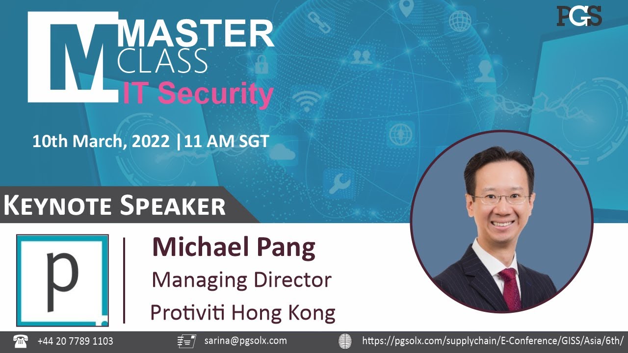 Presentation Session-Michael Pang from Protiviti Hong Kong - YouTube