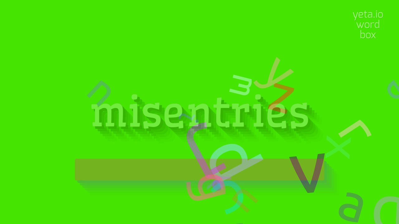 How to say "misentries"! (High Quality Voices) - YouTube