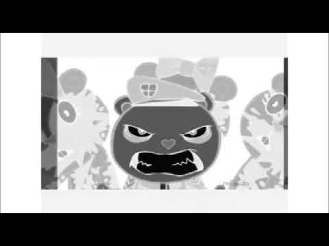 (REMAKE) Happy Tree Friends - Flippin Burgers in  invert black and white reversed high pitched