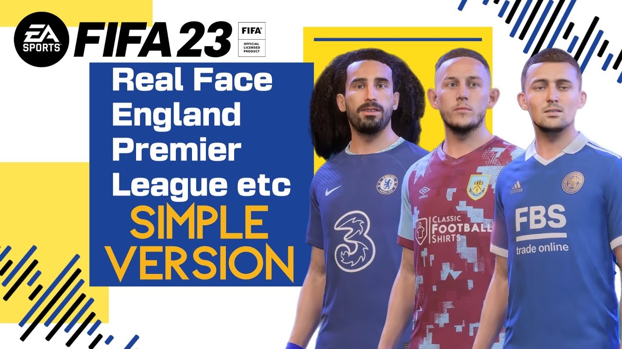 FIFA23【Premier League etc.】New Real Face Player list - YouTube