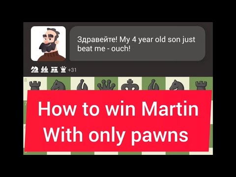 How to win Martin chess bot with only your pawns - YouTube