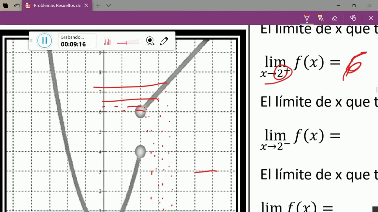 Límite Clase 3.Límite lateral. Propiedad de límites laterales. - YouTube