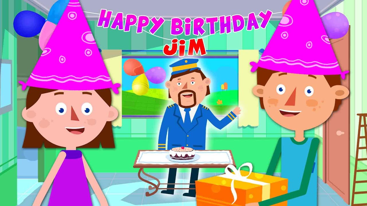 Birthday Party For Jim | Fun Learning Videos For Kids | Captain ...