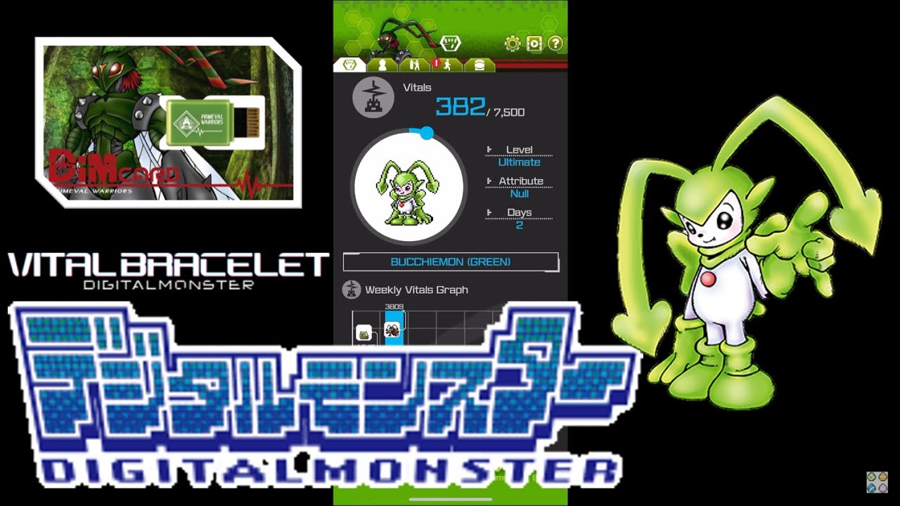Digimon Vital Bracelet Lab - Journal Log #117 Pucchiemon (Green) - YouTube
