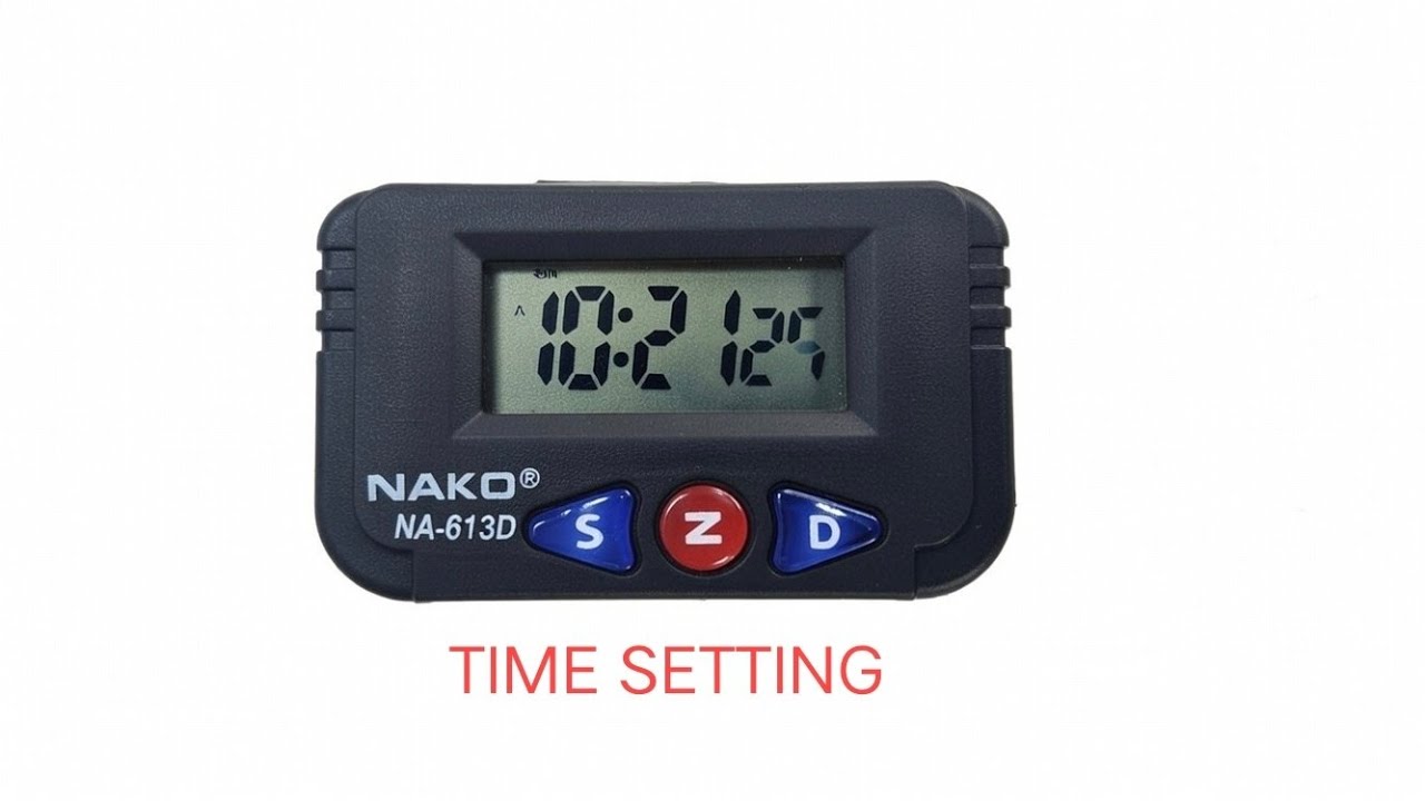 How to set time or change time in a digital clock || Nako NA613D # ...