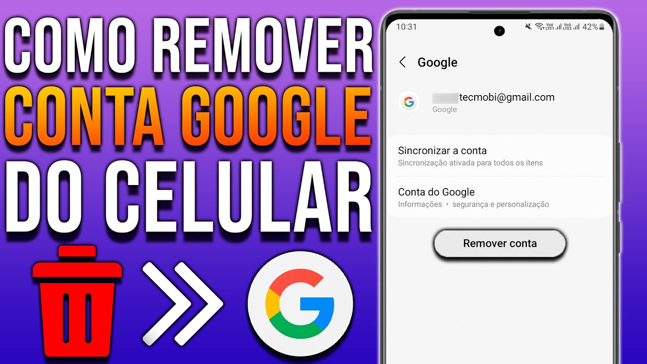 COMO REMOVER CONTA DO GOOGLE do celular (2025) - YouTube